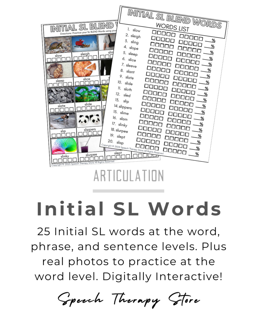 Articulation Words - Speech Therapy Store