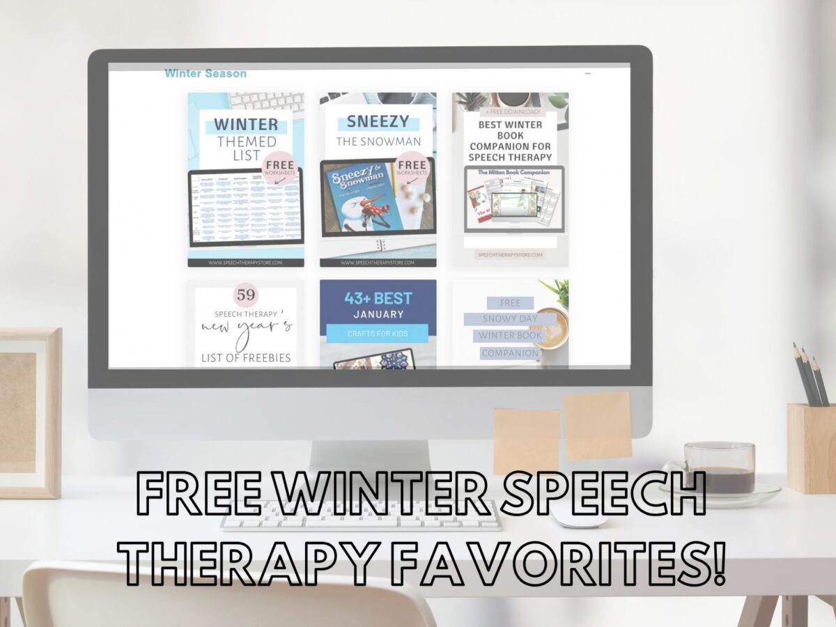 (Free + Fun!) Winter Articulation Pages and Games - Speech Therapy Store