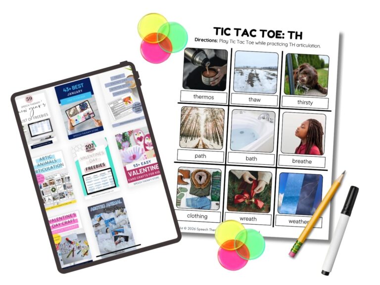 (Free + Fun!) Winter Articulation Pages and Games - Speech Therapy Store
