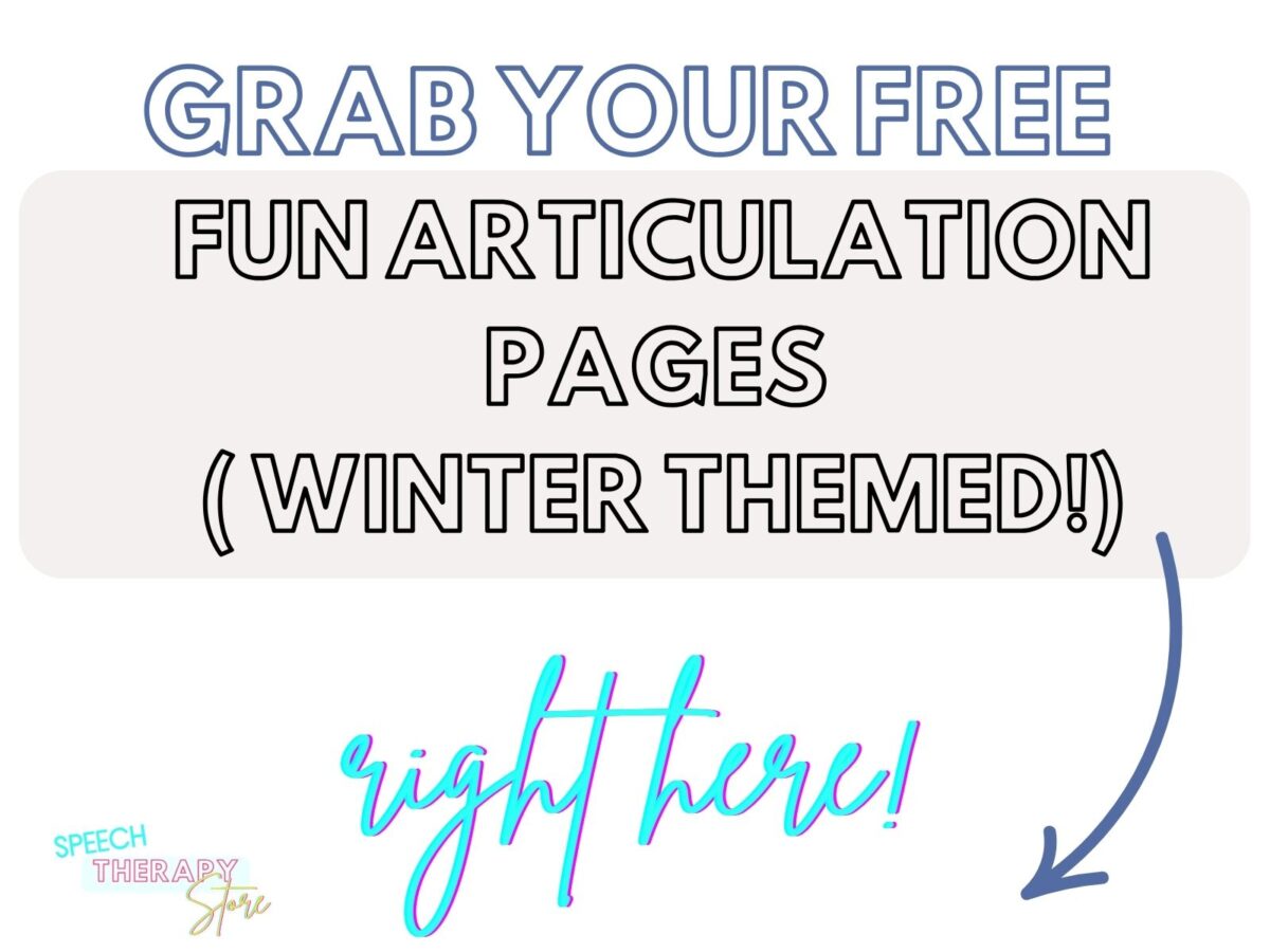 (Free + Fun!) Winter Articulation Pages and Games - Speech Therapy Store