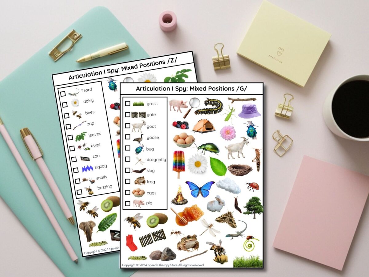 Easy + Fun Spring Articulation Activities (Free I Spy Games!) - Speech ...