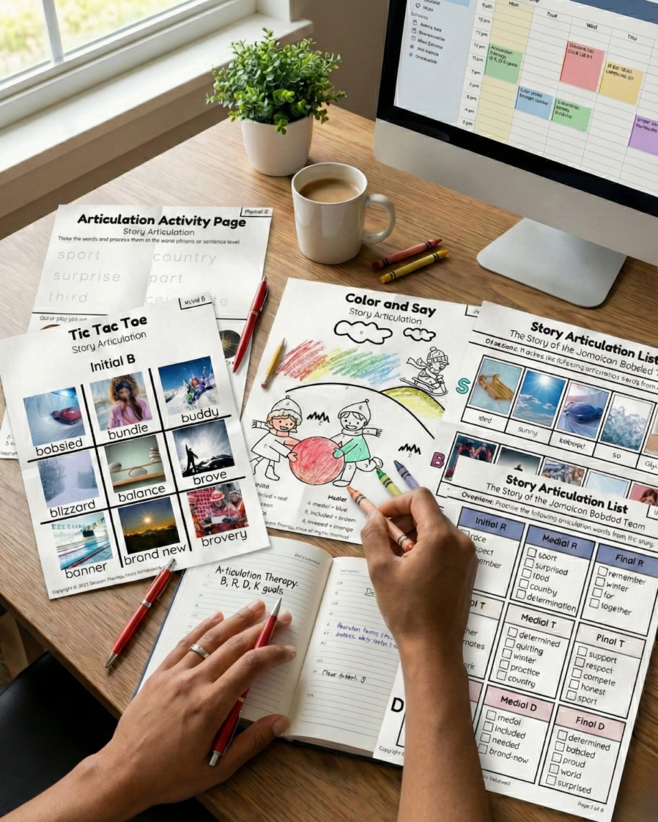 Free Articulation Homework Sheets for Busy SLPs and Parents - Speech ...